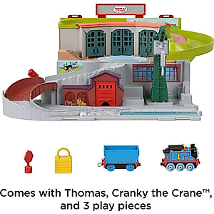 Thomas & Friends Sodor Take-Along Train Set With Diecast Push-Along Thomas Engine For Preschool Kids Ages 3+ Years
