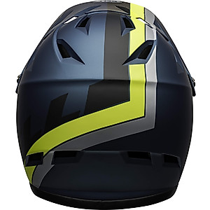 BELL Sanction Adult Full Face Bike Helmet - Matte Blue/Hi-Viz (2023), Medium (55-57 cm)