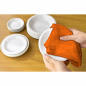 DecorRack 100% Cotton Kitchen Towels, 15" x 25" Absorbent Dish Towels [Premium Quality 400 GSM] Fall Set (Pack of 4)