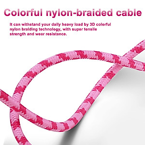 Hrbzo 3FT Nylon Braided Cable [1-Pack] [MFi Certified] Compatible with iPhone Charger Compatible iPhone 14/13/12/11/Xs/XR/8/SE/iPad More