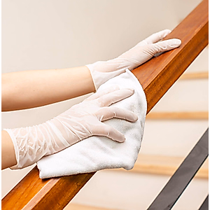 Chef's Star Disposable Powder Free Latex Gloves, Small, White