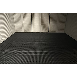 Lifetime 6406 8 X 5 Ft Outdoor Storage Shed with Window-Desert, Mixed Colors