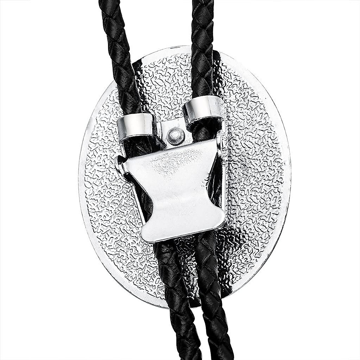 HUABOLA CALYN Handmade Bolo tie- Unique Luminous Stone Native American White 3D Scorpion Animal Bolo tie for Men