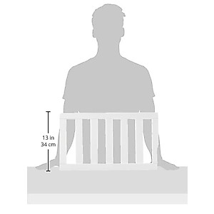 Dream On Me Universal Convertible Crib Toddler Guard Rail in White, Converts Cribs to Toddler Beds, Safety Guard Rail for Toddlers, Made of Solid Wood