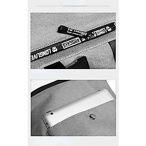 MOUNSHET NASA backpack logo astronaut USB charging multifunctional leisure bag unisex travel bag large capacity laptop bag (B,18.5X11.8X5.1in)