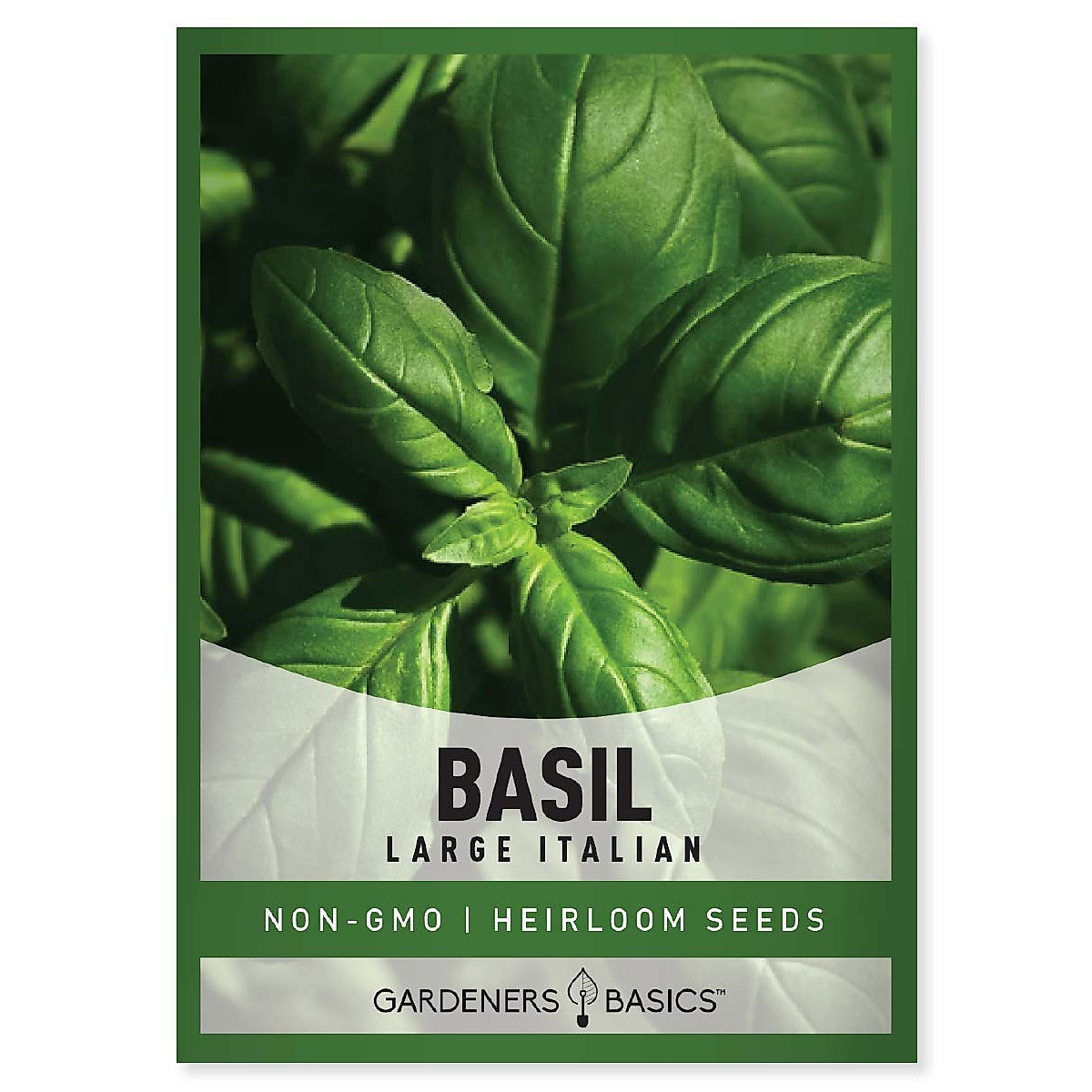 Basil Seeds for Planting (Large Leaf) Heirloom Non-GMO Herb Plant Seeds for Home Herb Garden Indoors, Outdoors, and Hydroponics by Gardeners Basics