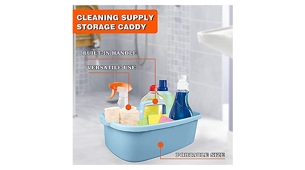 Tidy Monster Large Plastic Storage Caddy for Cleaning & Transport