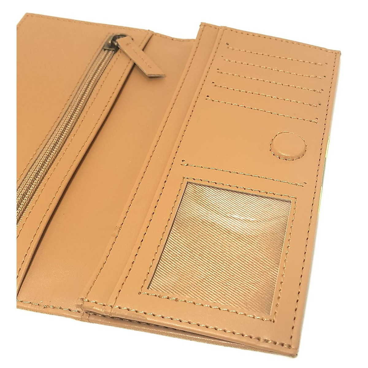 Firefighter Wallet Original Reflective Turnout Bunker Fabric Gear Women Gift (Beige & Yellow)