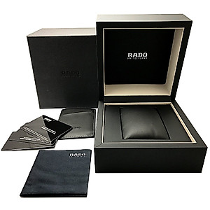 Rado Men's Coupole Classic Leather Swiss Automatic Watch, White (R22876015)