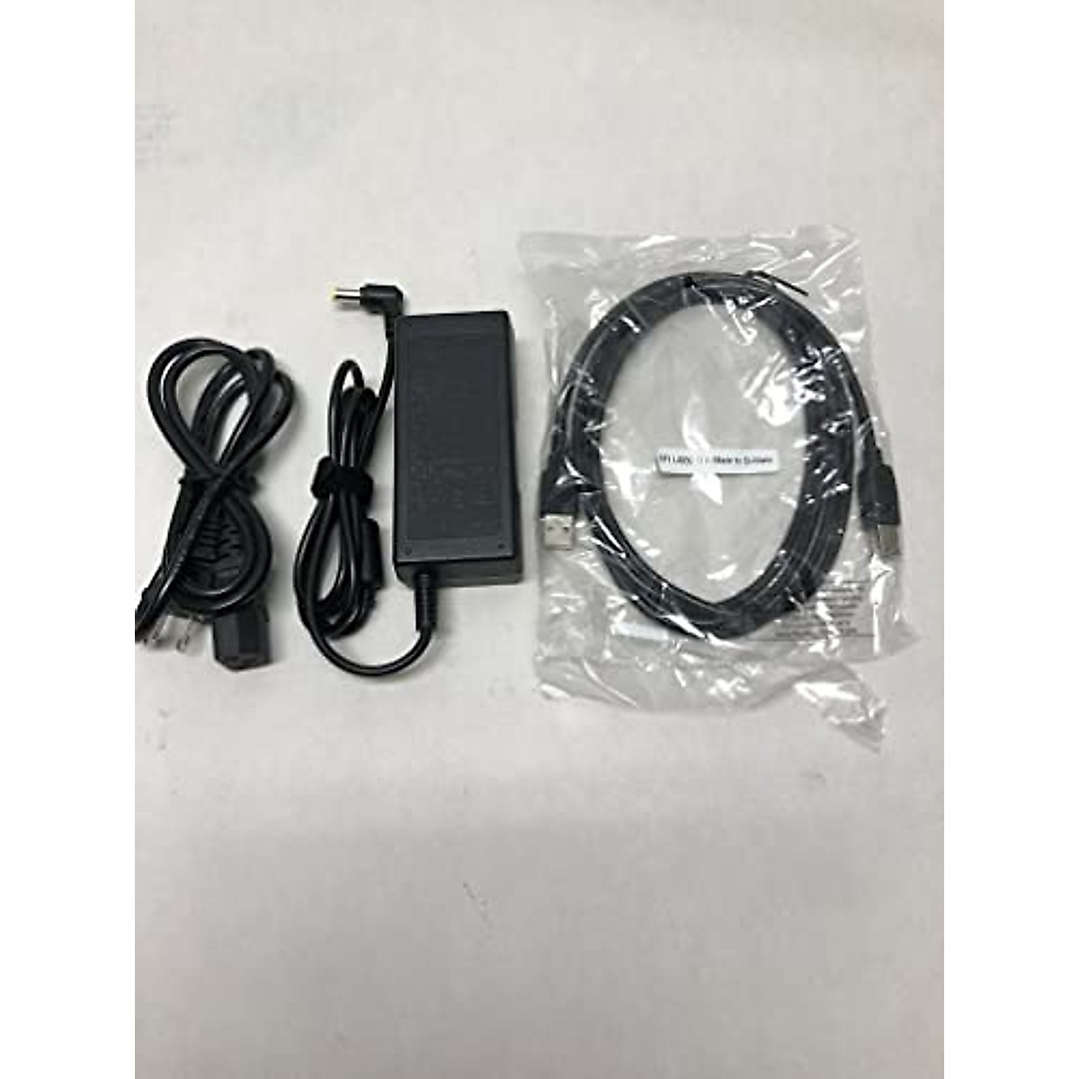 #S6B Zebra LP2844 Printer 2844-20301-0031 W/New Adapter USB Power Cables & Print