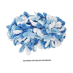 CRAFTHROU 1 Roll Polyester Loop Yarn Knitting Wool Sweater Yarn Chunky Arm Knitting Vegan Yarn Thick Wool Yarn Hand Chenille Yarn Chunky Wool Yarn Fancy Knitted Blanket 100% Polyester Fiber