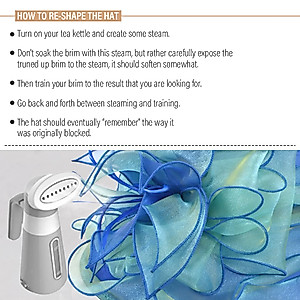 Ruphedy Women Derby Church Dress Fascinator Wide Brim Tea Party Wedding Hats S042b (S615-Turquoise)