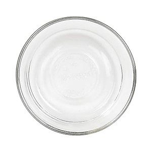 Pyrex (2 7200 Glass Bowls & (2) 7200-PC Sleek Silver Lids