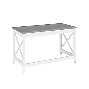 Alera ALEWSF4824GY 47.24 in. x 23.62 in. x 29.53 in. Farmhouse Writing Desk - Gray