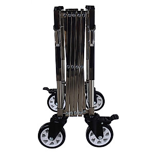 ZANNZA Funeral Stretcher Church Truck Coffin Rack Cart, High Load Aluminum Alloy Coffin Rack Folding Cart for Funeral, Foldable Propeller,D