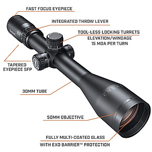 Bushnell Engage 6-24x50mm Riflescope, Fully Multi Coated Optics with Deploy™ MOA Reticle Hunting Riflescope