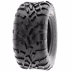 SunF 25x11-12 (25x11x12) ATV/UTV Off-Road Tire, 6PR, Directional Knobby Tread | A010