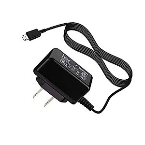 icv Micro USB Wall Charger 5V 2A Power Adapter with US Plug and Fixed Micro Cable for Samsung Galaxy S6 S5 S4 S3 S2 Si9003,S5820 N7100 Note3 Note4 Black