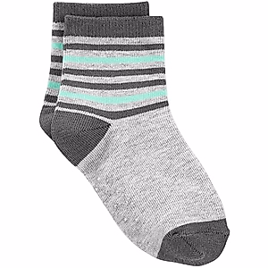 Simple Joys by Carter's Baby 12-Pack Socks, Multicolor/Dinosaur/Stripe, 2-3T