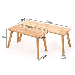 Free Standing Shoe Racks Rubber Wood Wooden Bench Long Bench Dining Stool Change Shoe Bench Household Bed end Stool (Size : 602935cm)