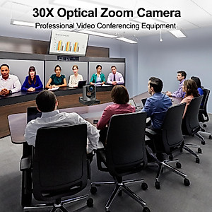 SMTAV NDI Streaming PTZ Camera, 30x Optical + 8X Digital Zoom,high-speed PTZ,3G-SDI+HDMI+IP output,NDI support Video Conference Camera