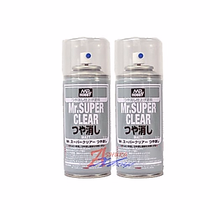 TOP Satisfied Creos GSI MR HOBBY ACRYLIC SPRAY 170ml MR. Super Clear FLAT MATT B514 New
