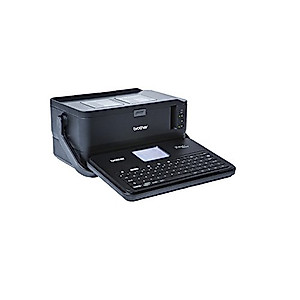 Brother P-touch Label Maker, Commercial/Lite Industrial Portable Labeler, PTD800W, Wi-Fi-Mobile-PC Connectivity, Extra-Wide Multi-Line Labeling, Links to Excel, Black