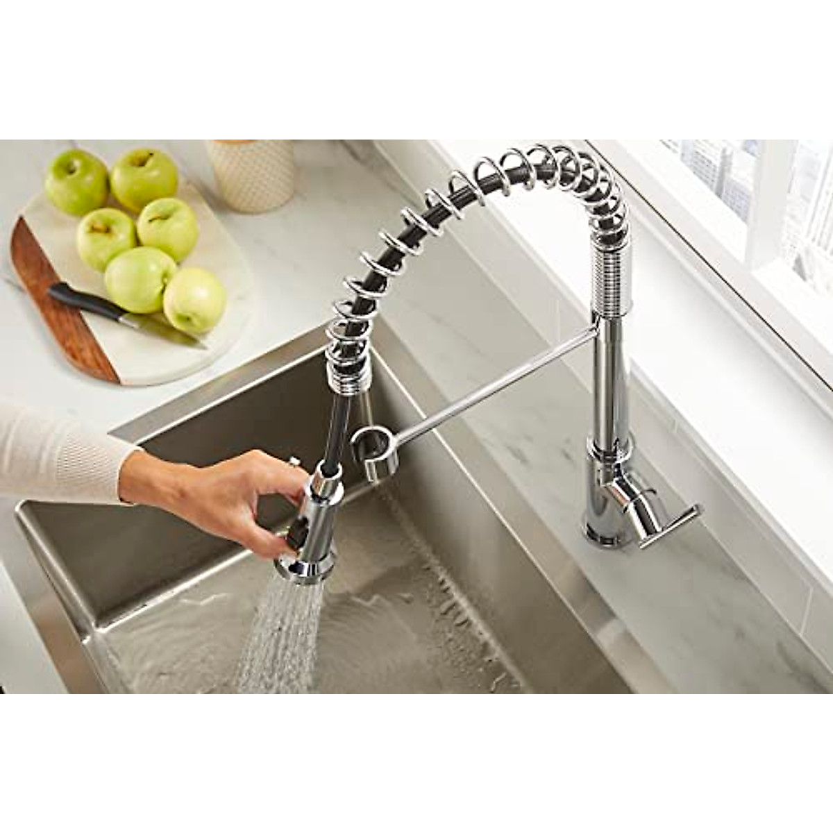 Parma 1H Pre-Rinse Pull-Down Kitchen Faucet 1.75gpm Chrome