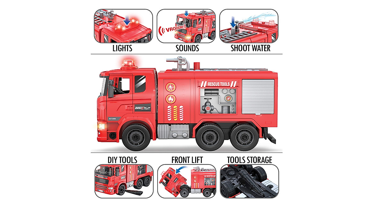 Build Your Own Fire Truck - STEM Toy for Kids