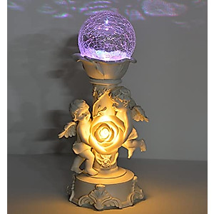 HOMESHINE Christmas Decoration Solar Garden Light Angel Statues Outdoor décor Lights