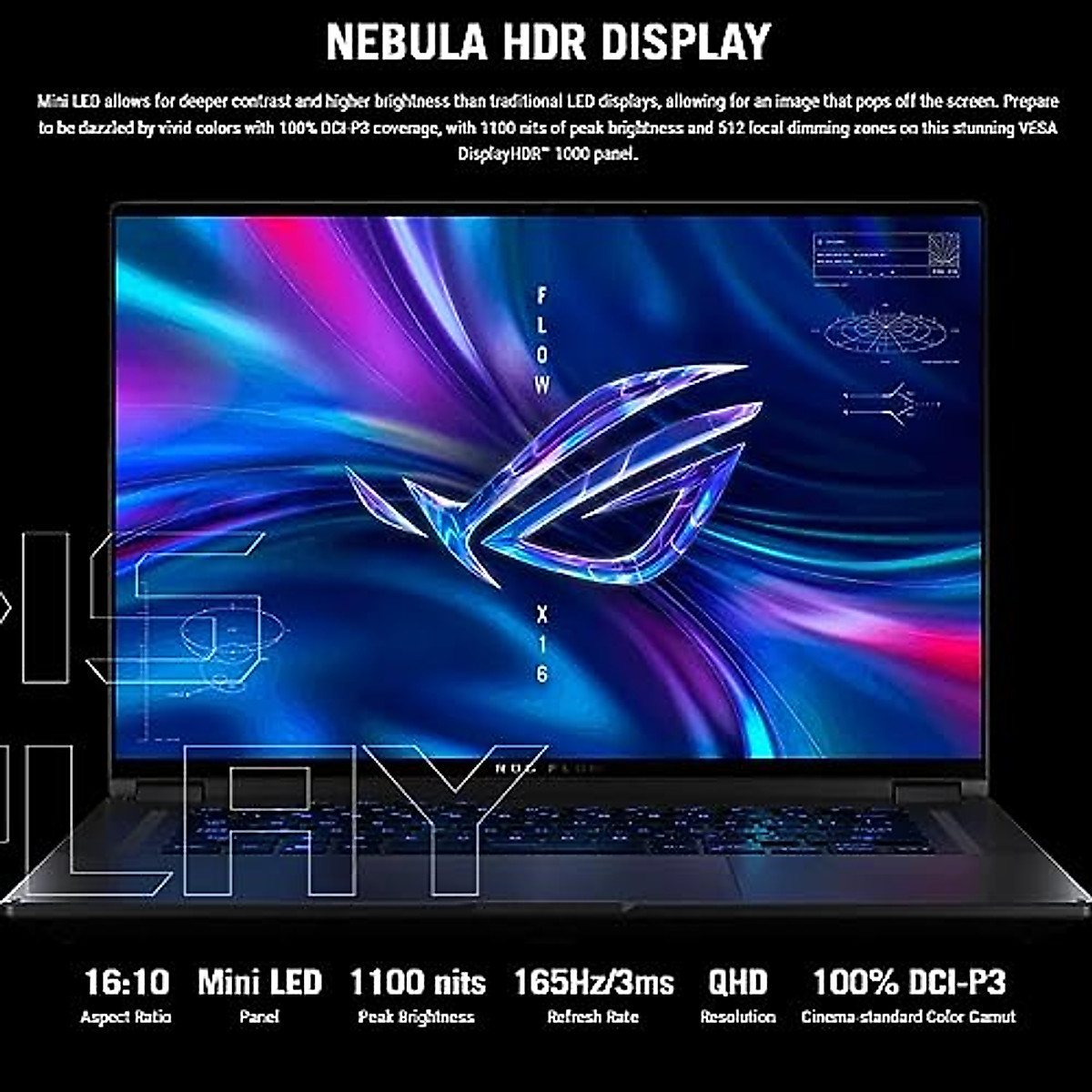ASUS 2023 Newest ROG 2-in-1 Gaming Laptop, 16" WQXGA 165Hz Touchscreen, AMD Ryzen 9 6900HS, NVIDIA GeForce RTX 3060, 32GB DDR5 RAM, 1TB SSD, WiFi 6E, Backlit Keyboard, Windows 11 Home