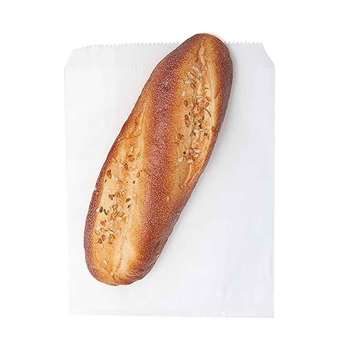 FOCCIUP100-Pack 6x8 Inches White Kraft Paper treat Bags Flat favor bag for Party Small Gift bag