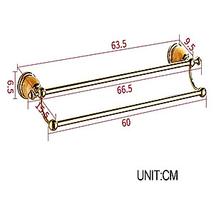 Towel BAR Rack Towel Rail for Bathroom,European-Style Double-Bar Hand Towel Holder,Bath Hand Towel Holder,Bathroom Double Rack,Antique Hanging Towel Bar/56Cm (Color : 66cm, Size : Christmas Reindeer