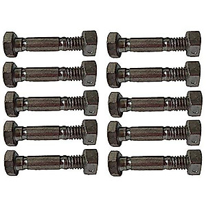 (10) Pack Snow Blower Shear Pins & Nuts Fits Ariens Models ST520 ST524 ST624