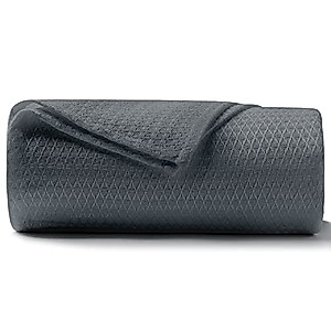 DANGTOP Cooling Blankets, Bamboo Blanket for All-Season, Cooling Blankets Absorbs Body Heat to Keep Cool on Warm Night, Ultra-Cool Lightweight Blanket for Bed (79x91 inches, Dark Grey)
