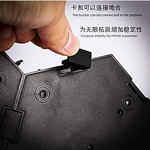 Lmzauet 1/6 Scale Figure Display Dynamic Stand Base can be Spliced Holder for 12" Dolls Action Figures