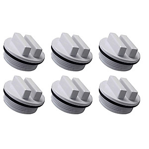 MAKHOON 1.5" Threaded Pool Spa Return Winterizing Plug Filter Drain Plug SP1022C with O-Ring for Winterizing Pools During Winter Season and for Most Hayward Pool Filter Drain Plug (6 Pack)