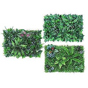 N/F Artificial Boxwood Panels Topiary Hedge Plant, Privacy Hedge Screen UV Protected Suitable for Outdoor, Indoor, Garden, Fence, Backyard and Décor