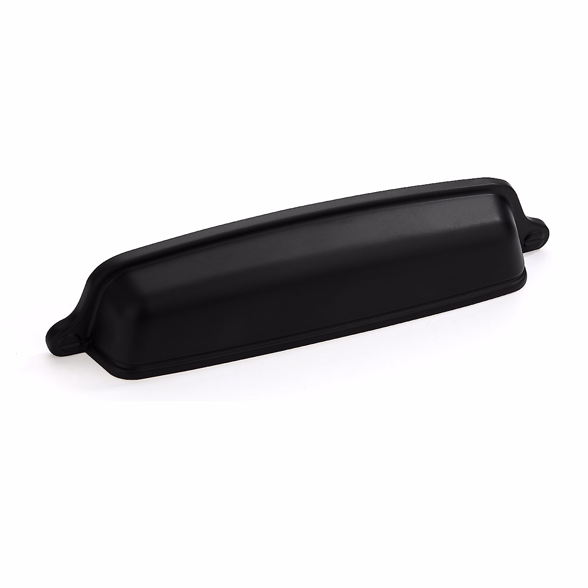 khtumeware 10 Pack 5 inch(128 mm) Drawer Pulls Matte Black Cabinet Cup Pulls Cabinet Hardware Kitchen Cabinet Handles Bin Cup Pulls Cup pulls for Kitchen cabinets.