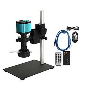 Digital Industry Camera, Adjustable LED Light Microscope Camera 1080P 100‑240VAC Wide Application for Photo (US Plug)