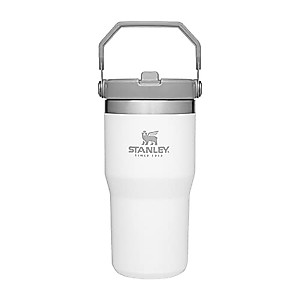 Stanley IceFlow Stainless Steel Tumbler with Straw - Vacuum Insulated Water Bottle for Home, Office or Car - Reusable Cup with Straw Leak Resistant Flip - Cold for 12 Hours or Iced for 2 Days (Polar)