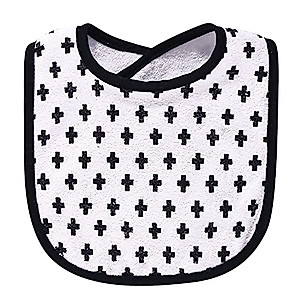 Hudson Baby Unisex Baby Cotton and Polyester Bibs, Moon And Back, One Size