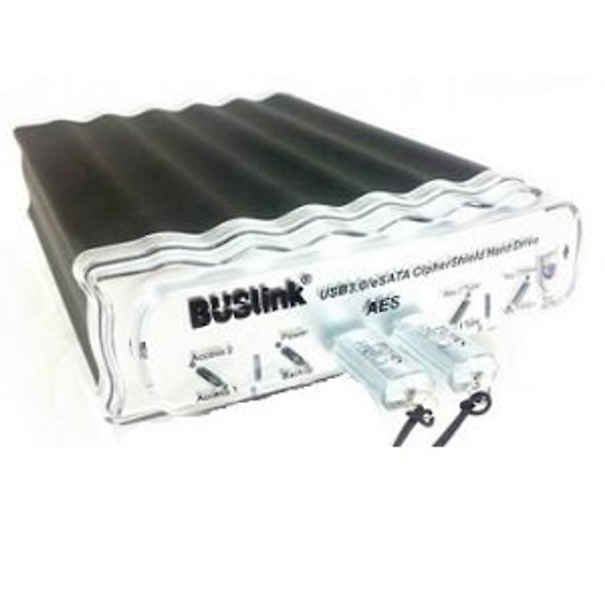 BUSlink CipherShield Dual Keys FIPS 140-2 Level 2 HIPAA 512-bit AES USB 3.0/eSATA Hardware Encrypted External Desktop Hard Drive (10TB)
