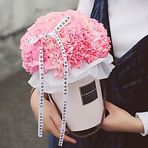 Gift Packaging Paper Box Decorating Round Pink Florist Box 1 Pcs