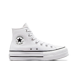 Converse Women's Chuck Taylor All Star Lift High Top Sneakers, White/Black/White, 8 Medium US