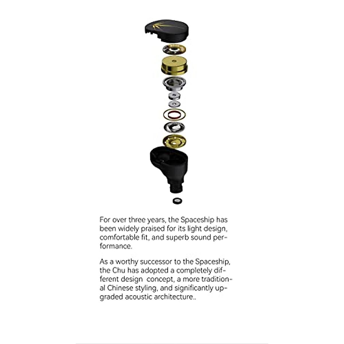 Moondrop CHU High Performance Dynamic Driver IEMs in-Ear Earphone (with mic)