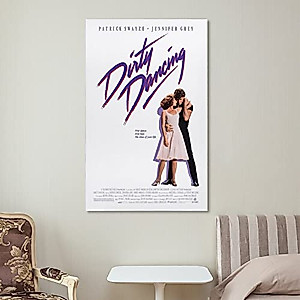 Movie Poster Dirty Dancing Movie Poster Romantic Dance Movie Wall Prints Canvas Prints Wall Art Paintings Canvas Wall Decor Home Decor Living Room Decor Aesthetic 08x12inch(20x30cm) Unframe-Style