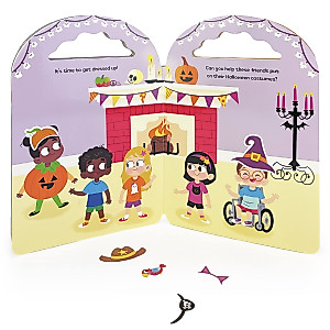 Happy Halloween Colorforms - Reusable Sticker Activity Book Clings For Toddlers, Ages 2-7
