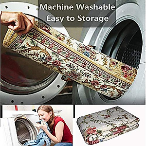 UKELER Royal Collection New Traditional Oriental Rug Home Decor Collection Floral Rugs Carpet for Bedroom (55''x78.7'', Euro Romance)