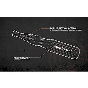 Southwire SDCFR Conduit Fitting Reaming Screwdriver; Heavy Duty; Dual Function; Multi Use Detachable Head; Compatible with Drill; Cushion Grip Handles for Comfort